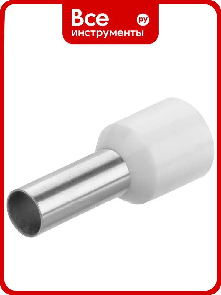 Наконечник-гильза TDM ELECTRIC Е10-12 10мм2 с изолированным фланцем 20шт SQ0568-0037