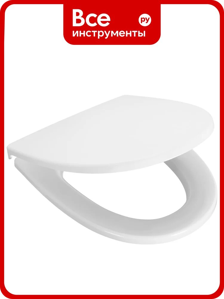 Крышка-сидение Santek Ирис лига дюропласт 1. wh10.6.906 00000043156 1WH106906 сиденье+крышка для унитаза, овальная, белый