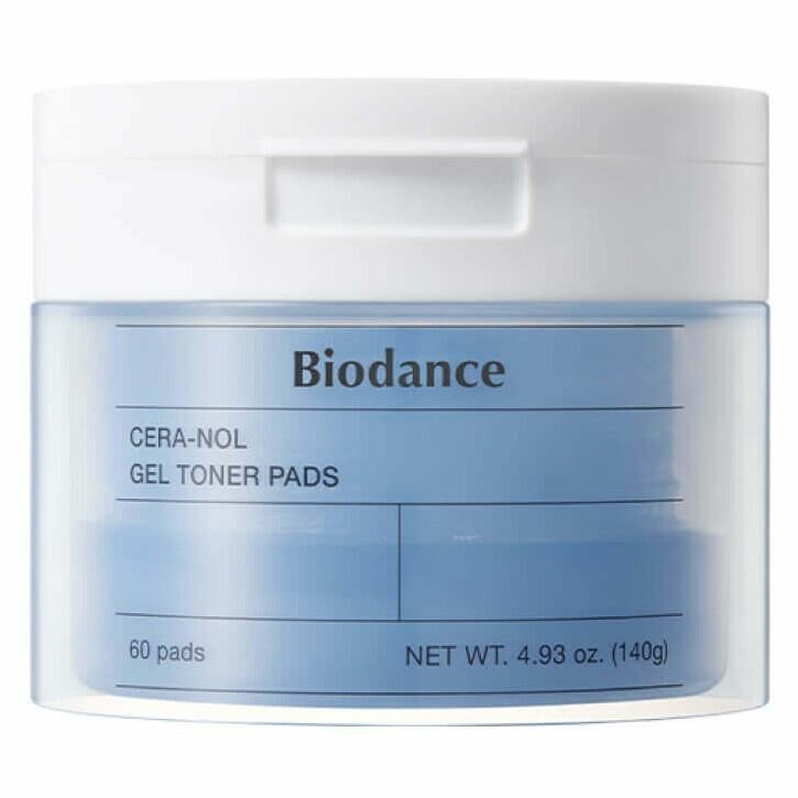 Патчи Biodance Hydro Ceranol Cera-Nol Gel Toner Pads, Увлажняющие гелевые тонер-пэды с церамидами и пантенолом, 60 шт