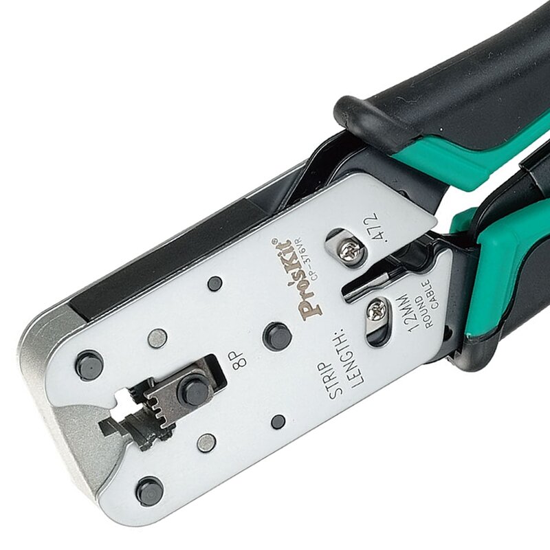 Pro'sKit CP-376VR 8P Вертикальные клещи для обжима сетевых кабелей из цинково-алюминиевого сплава Стиль：8P клещи для