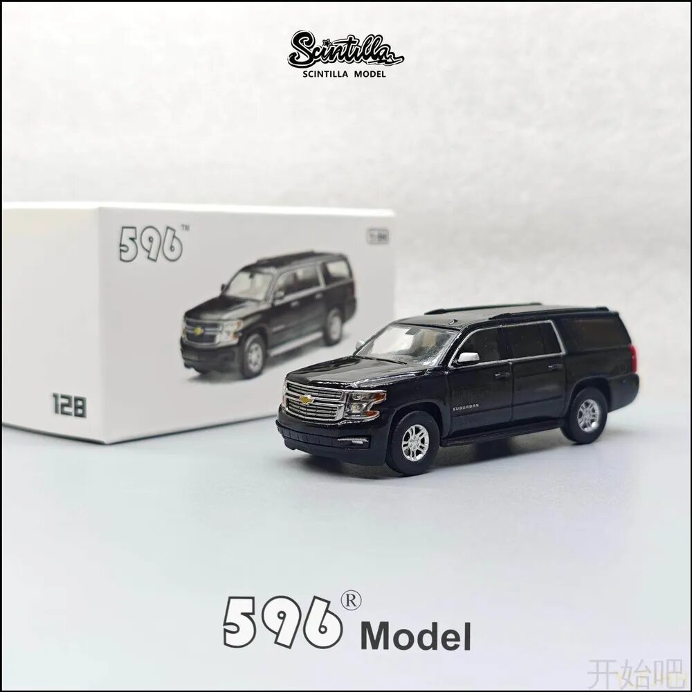 Машинка 596 Model 1/64 #Chevrolet Suburban Balck Литой под давлением автомобильной модели