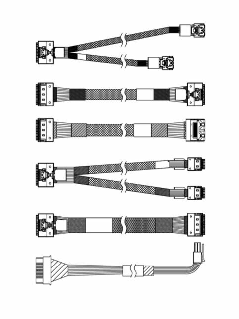 Комплект внутренних интерфейсных кабелей, 6 шт. (4X97A82933)