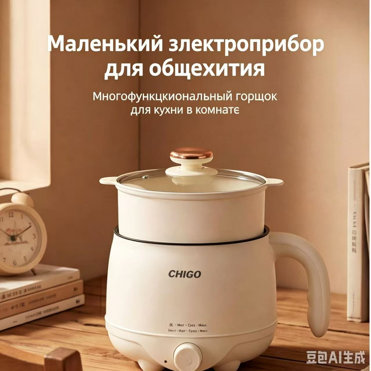 Электрическая плита из нержавеющей стали 304, двухслойная, с пароваркой из нержавеющей стали, 1,8 л,22*22*21.5 см