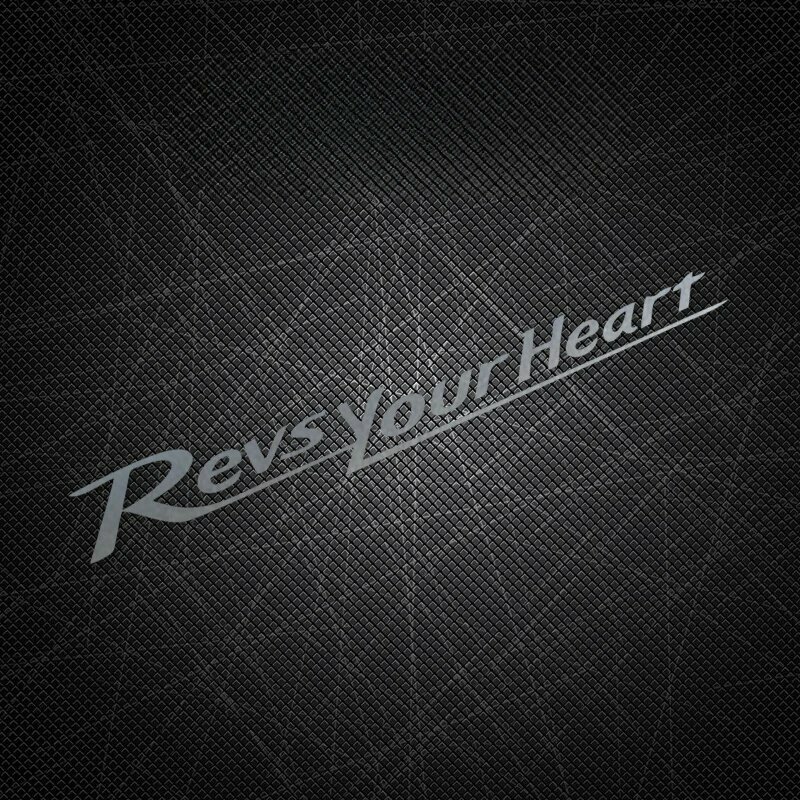 Наклейка на мотоцикл Revs Your Heart, серебристая, 20x2.6см