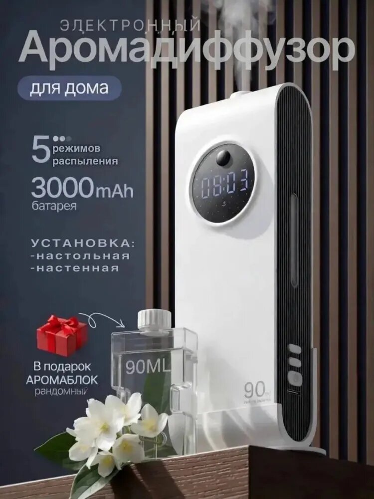 Ароматизатор для дома автоматический, арома-диффузор ультразвуковой, освежитель воздуха электронный