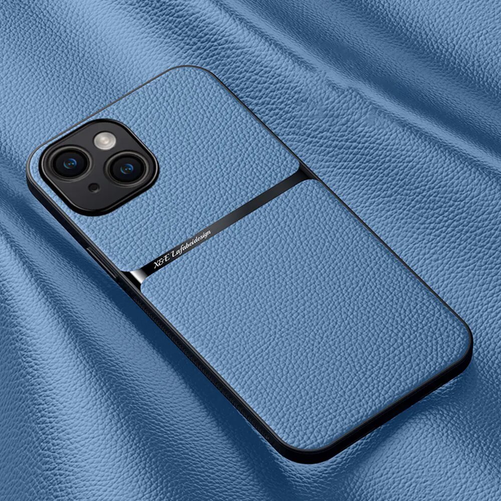 Кожаный чехол для iPhone 13, Магнитная ударопрочная задняя крышка на Айфон 13