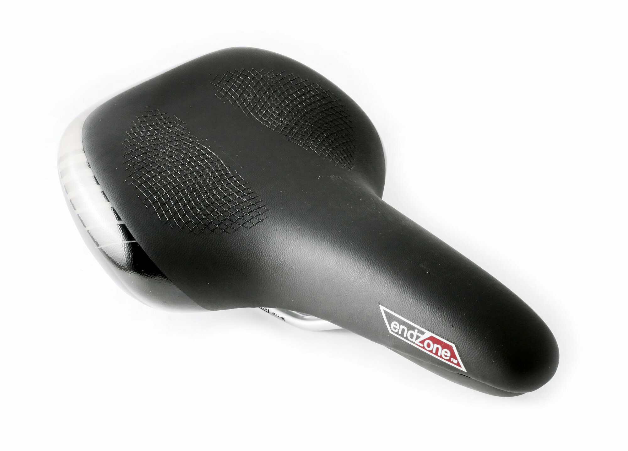 Седло велосипедное VELO VL-6268 комфорт антискользящее эластомерное, 259х180 мм, черно-серое