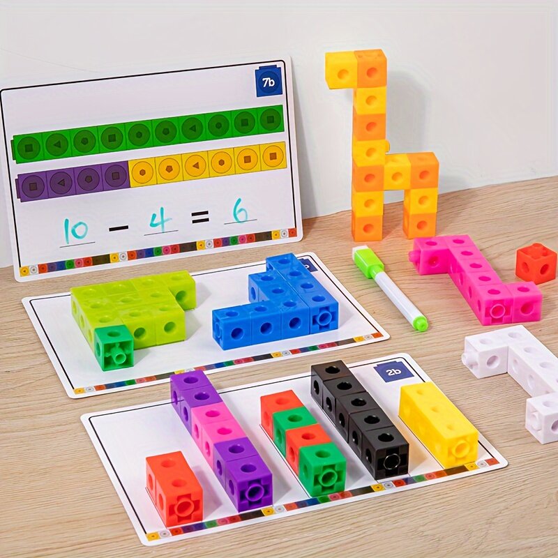 Набор строительных блоков 100 шт. Magic Cube – развивающая игрушка для детей (логика, моторика, подарок на праздники)