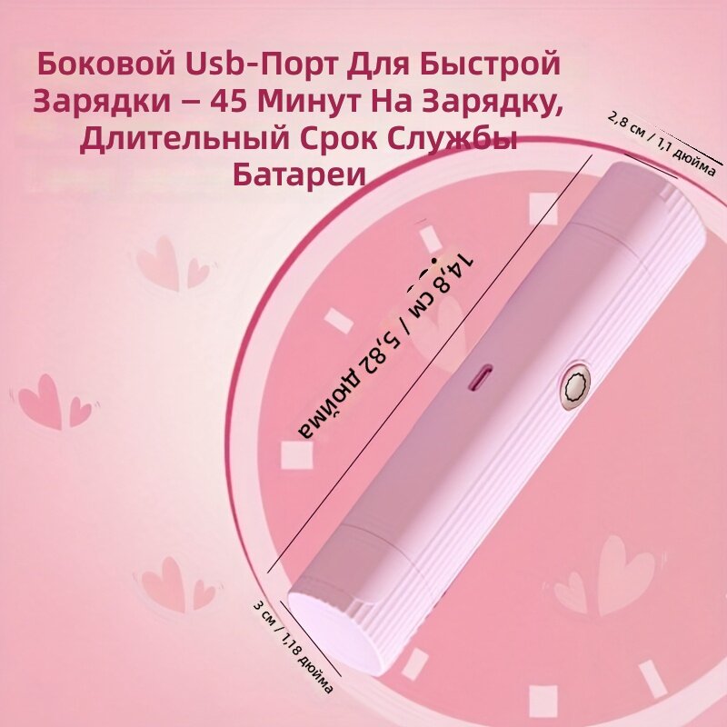Электрический триммер для женщин 2-в-1 с двойной головкой, для лица, бикини, подмышек и ног, влажное и сухое бритье, USB-зарядка, портативный, литиевый аккумулятор, розовый
