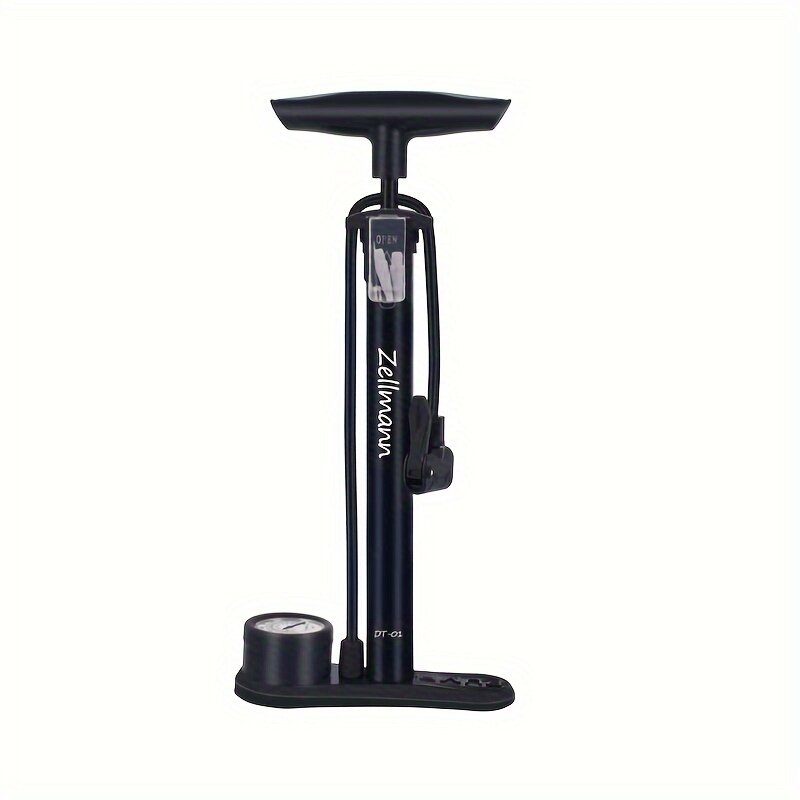 Велосипедный насос 160 PSI с манометром для Presta и Schrader, черный
