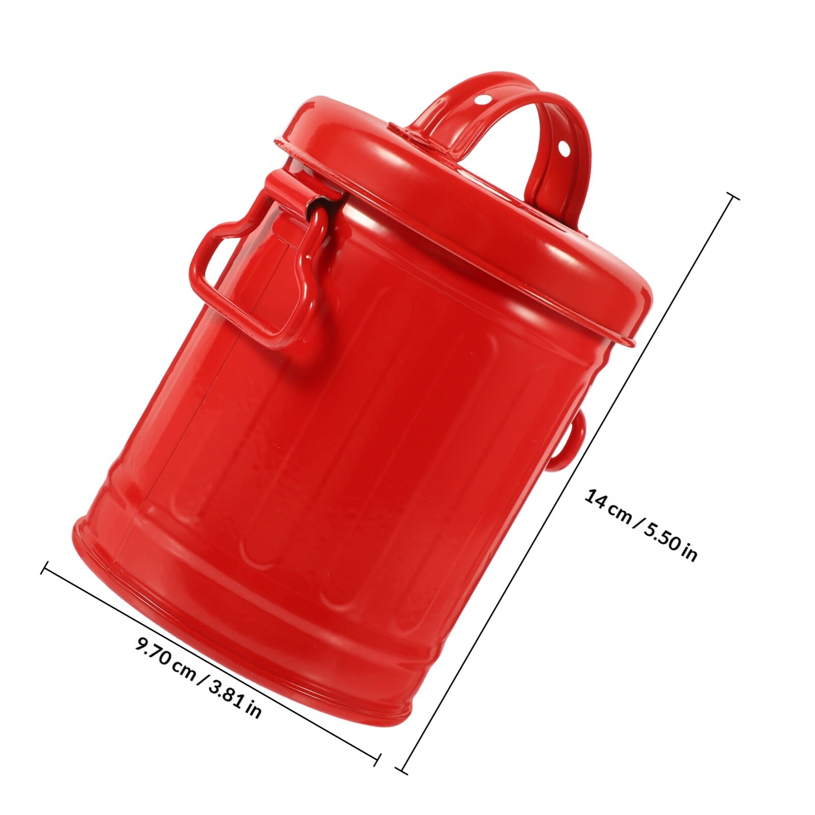 Креативная Корзина Для Отходов На Столе Красного Цвета 14X9.7X9.7Cm