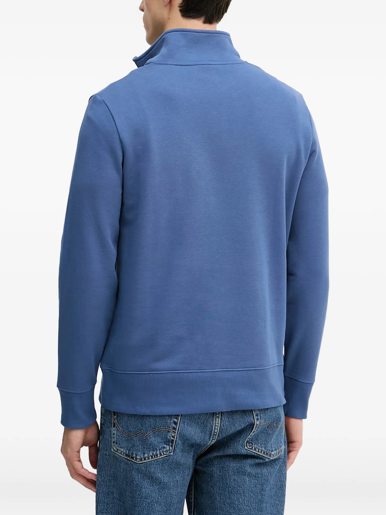 Свитер GANT Logo-patch quarter-zip sweater, размер 52 — фото 1