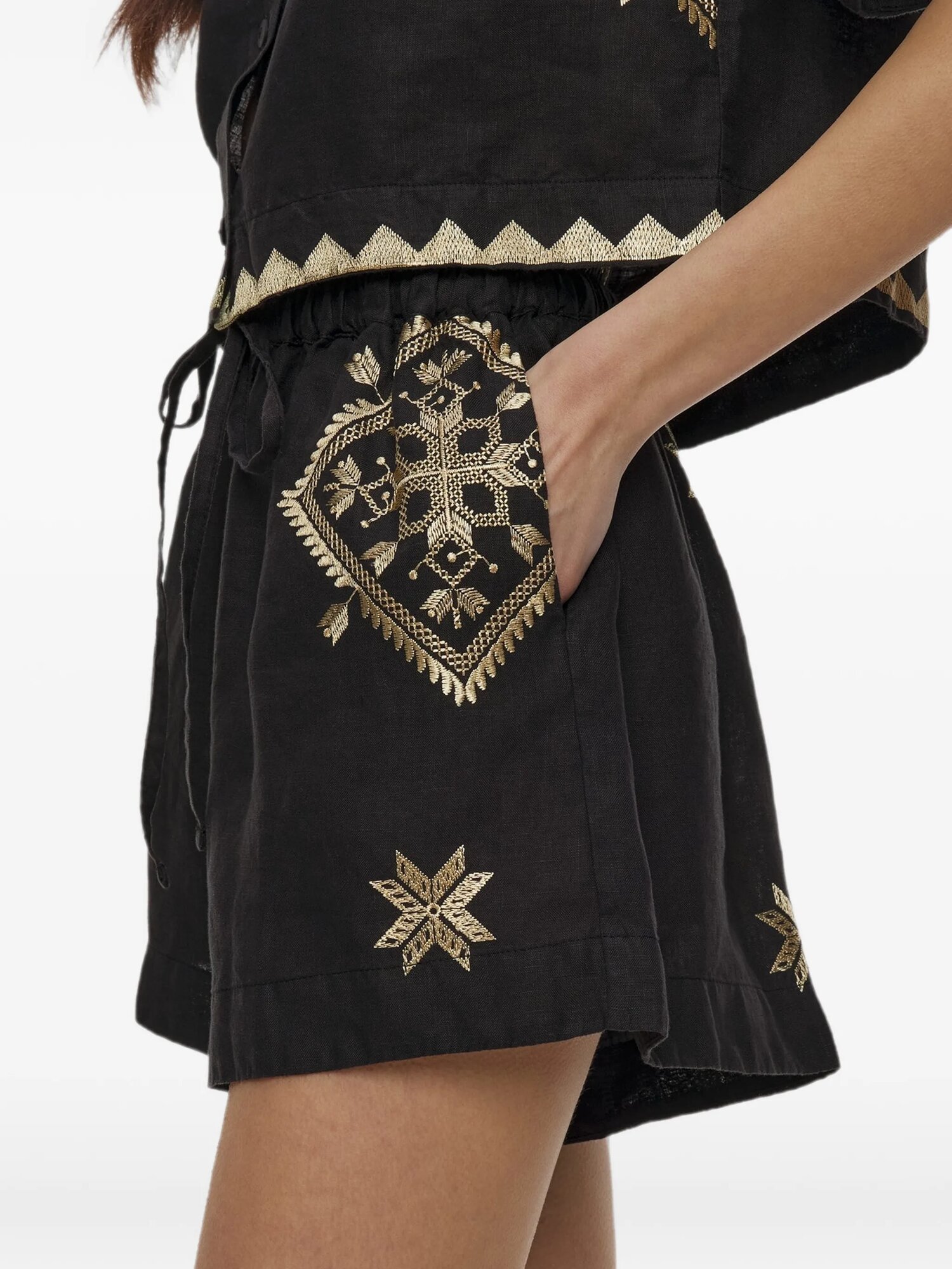 Шорты Greek Archaic Kori Embroidered drawstring shorts, размер 46 — фото 1
