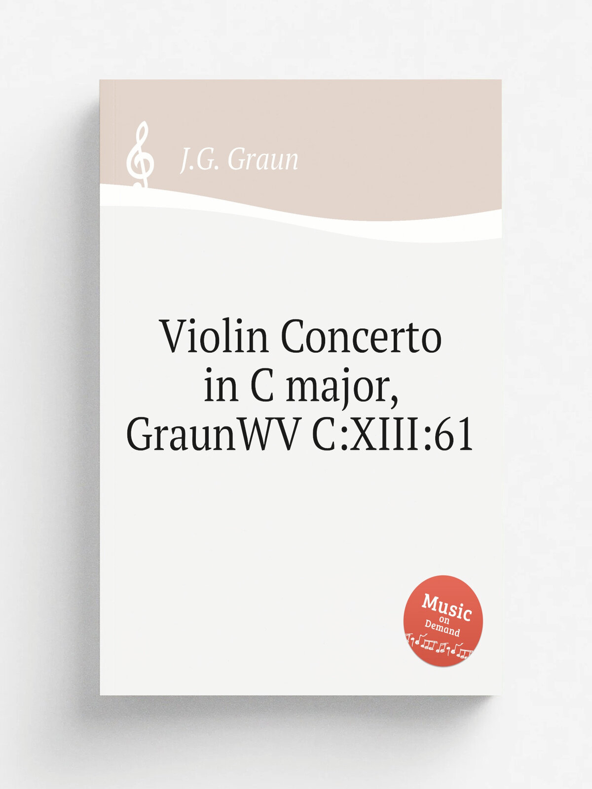 Violin Concerto in C major, GraunWV C: Xiii:61 | J.G. Graun | Репринт