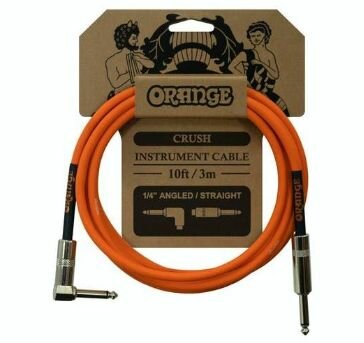 Кабель инструментальный Orange Crush 10ft Angled (Прямой - угловой, 3 метра)
