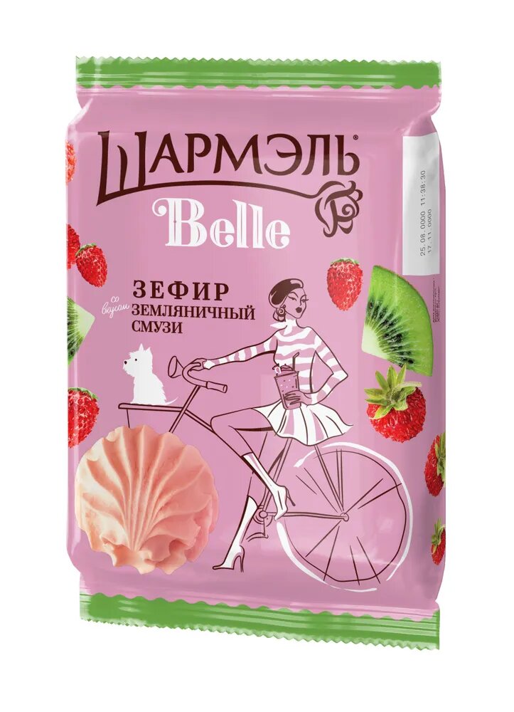 Зефир Ударница Шармэль Belle земляничный смузи, 150 г