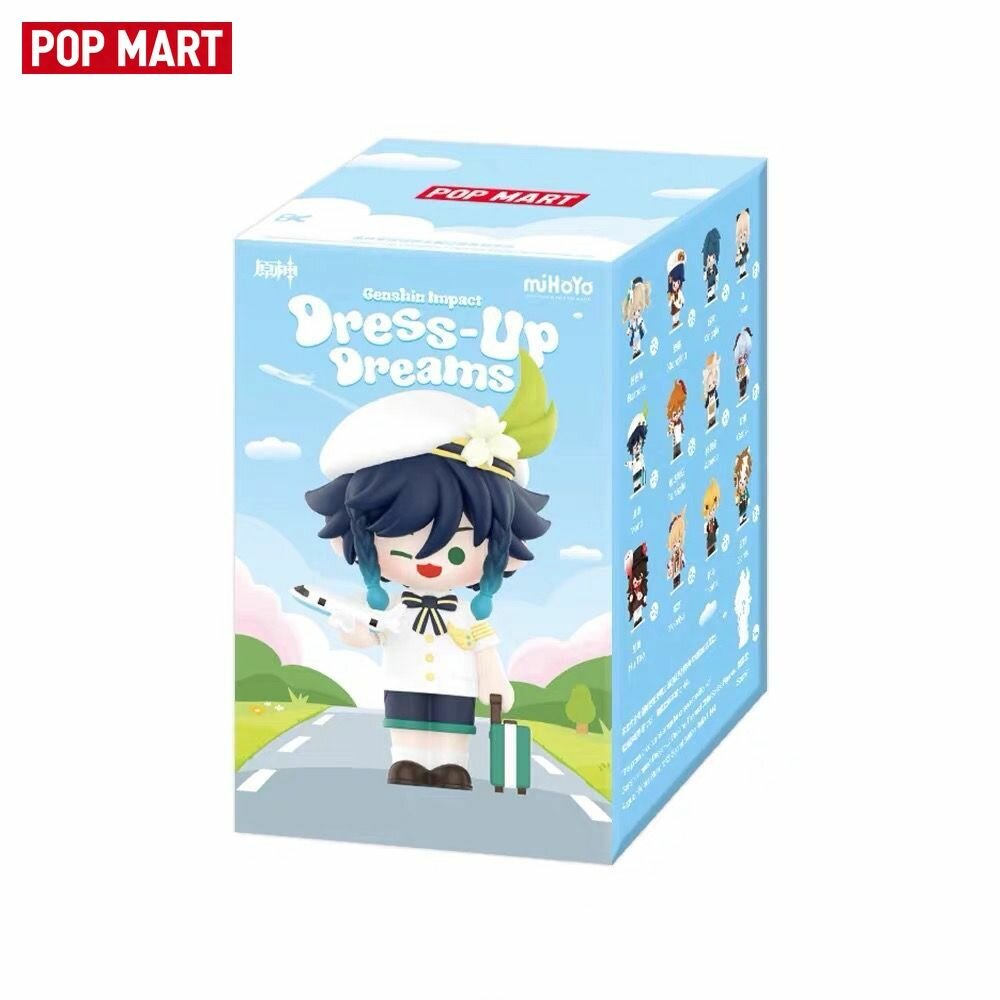 100% Original оригинал Коллекционная POP MART - Genshin Impact Dress-up Dreams Series, Подарки,1 шт