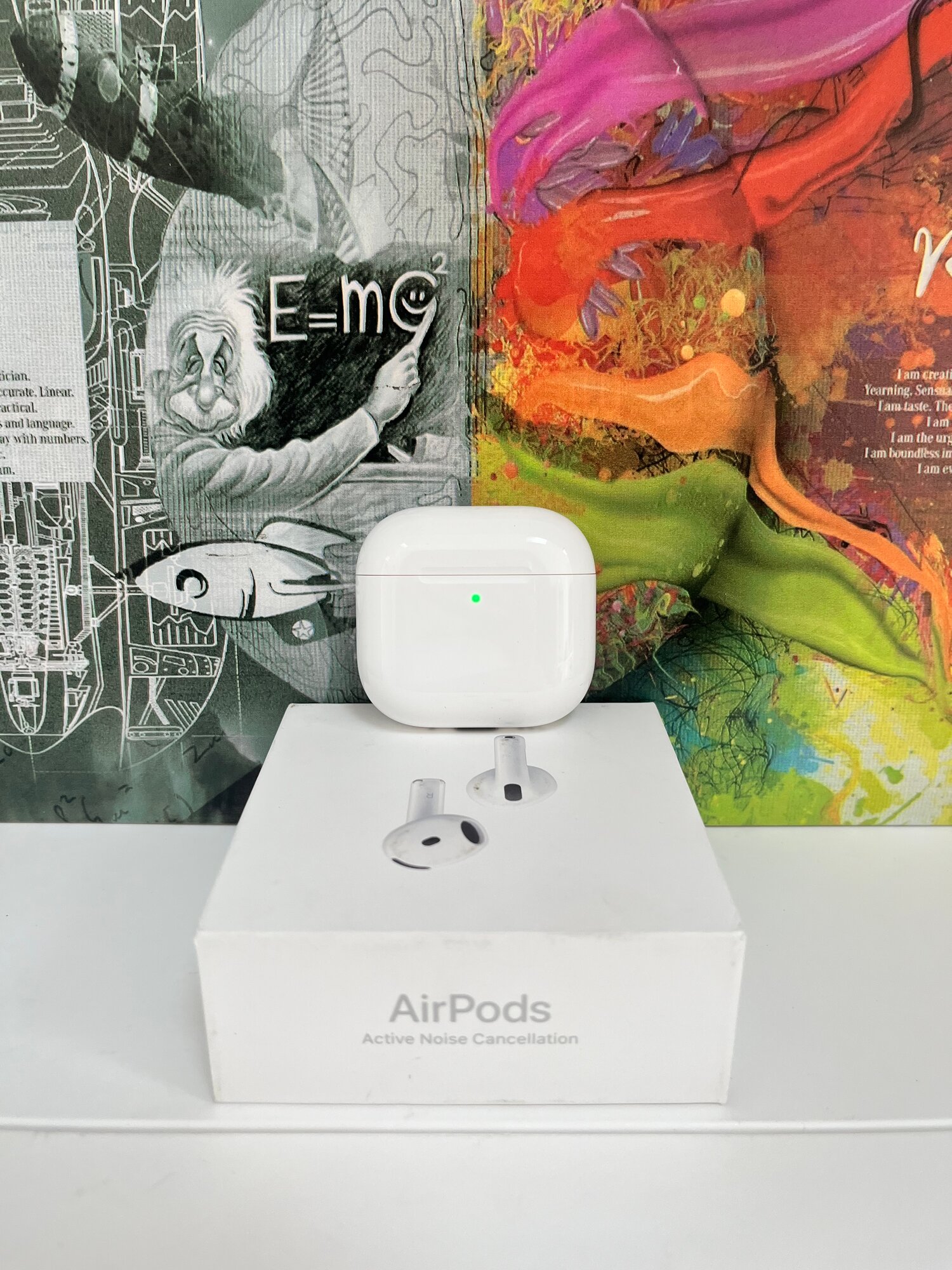 Зарядный кейс AirPods 4 ANC (A3059) с беспроводной зарядкой — оригинал из комплекта