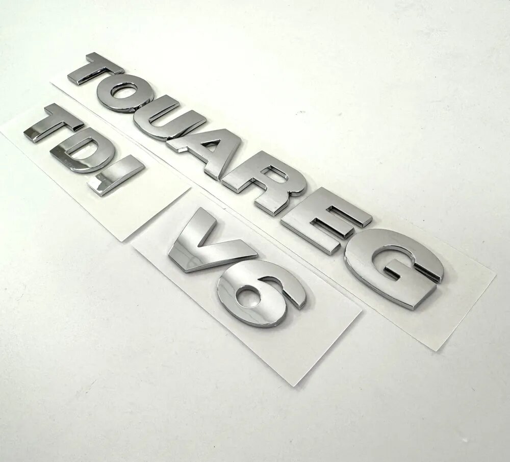 Надписи Touareg V6 Tdi хром