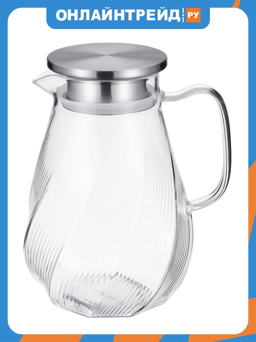 Кувшин Regent Inox Linea FRANCO с фильтр-пробкой 1,5л (93-FR-BR-16-1500)