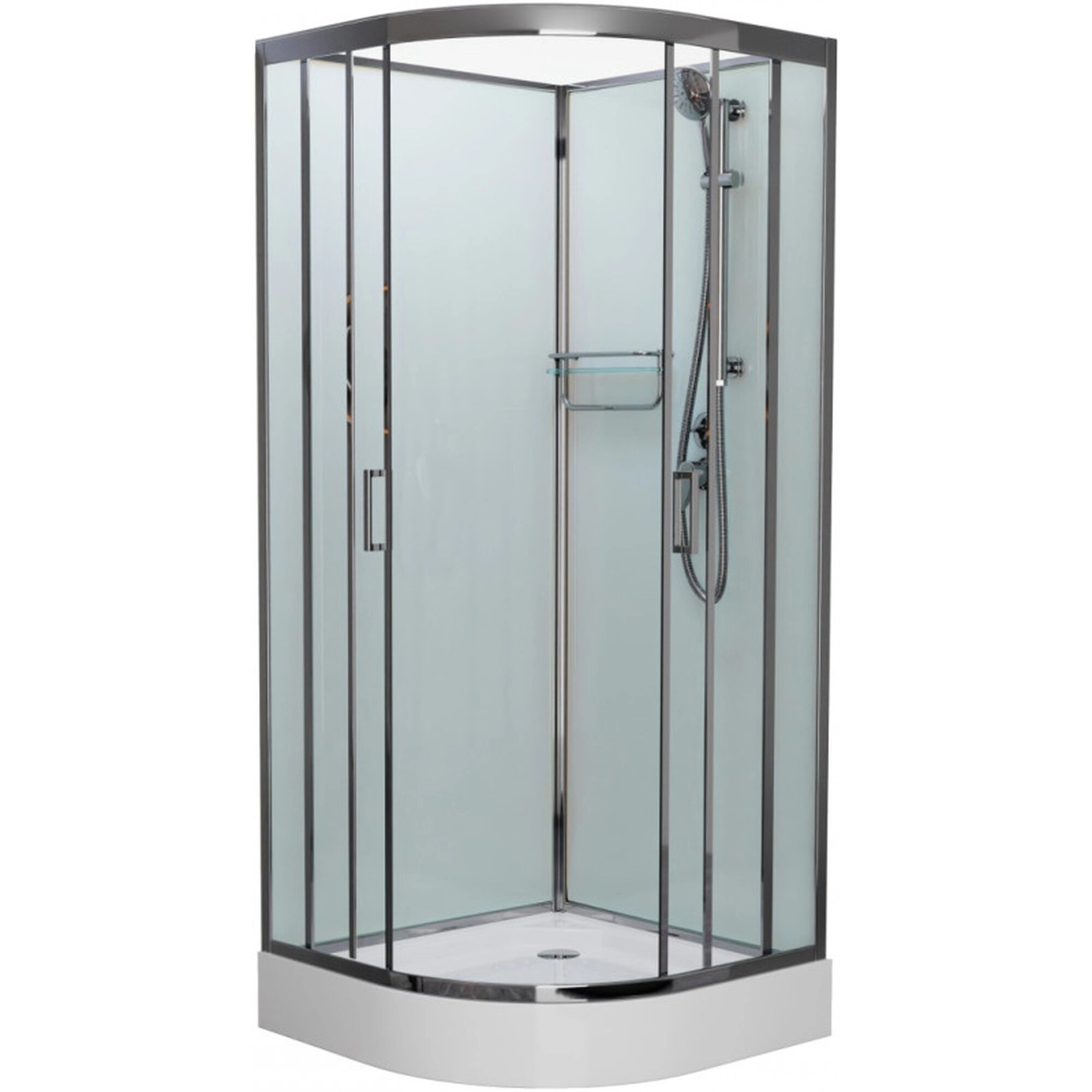Душевая кабина 90x90x215 см Frank F409 М Brilliant 20079 текстурное стекло