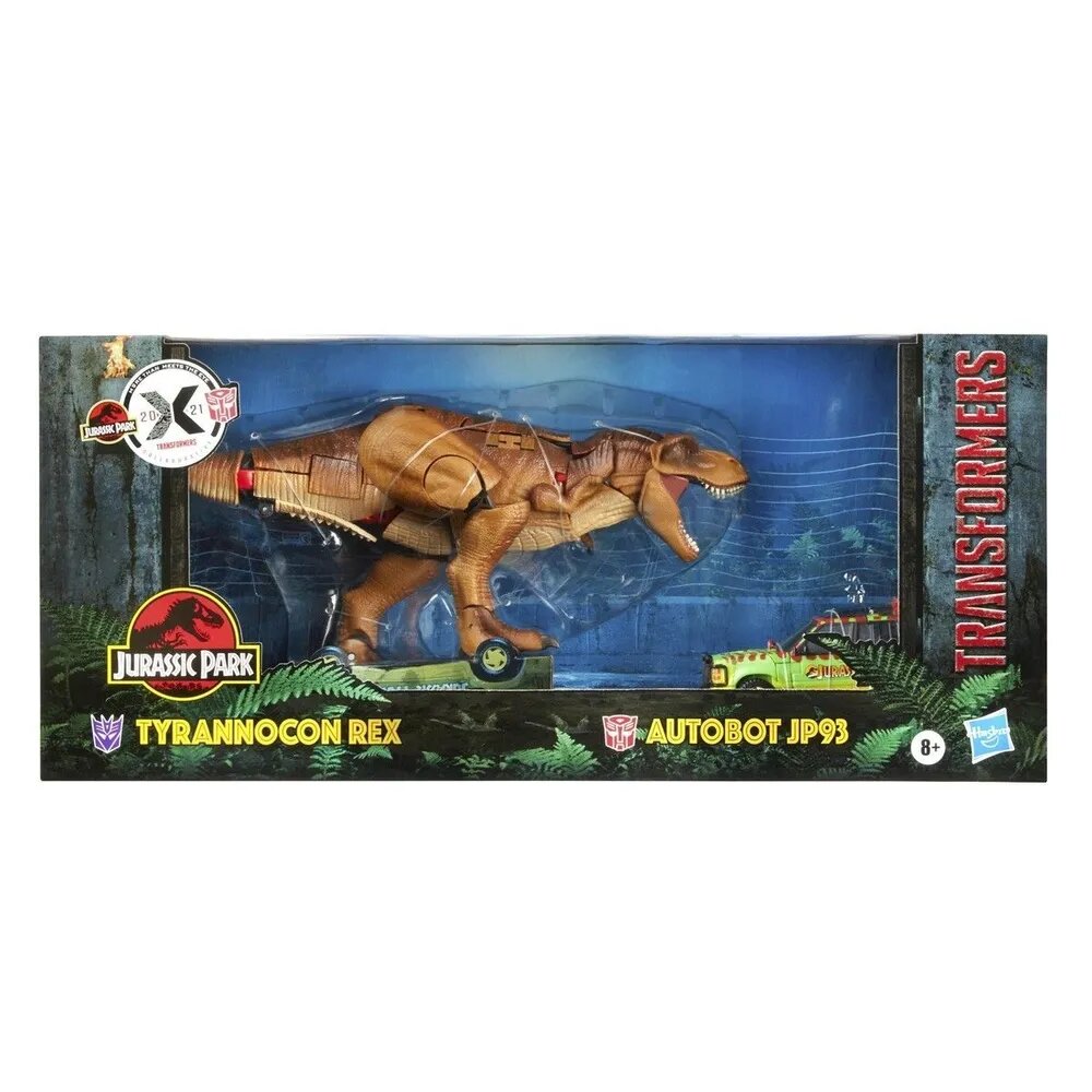 Трансформеры игрушки Hasbro Совместный Парк Юрского периода x Трансформеры Тиранический Рекс и Автоботы JP93 F0632