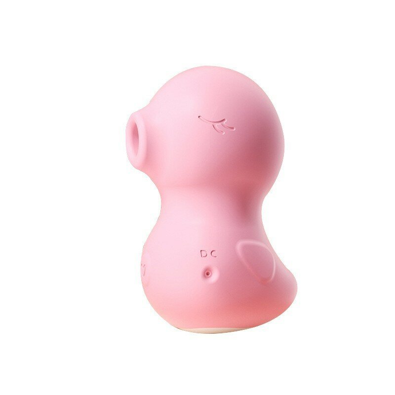 Chu Chen Little Duck Suction Vibrating Wand для стимуляции клитора, розовая силиконовая секс-игрушка