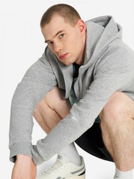 Толстовка спортивная Reebok, размер XL, , серый — фото 1
