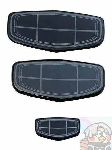 Шильдик на Geely Atlas, Emgrand X7 new, эмблема логотип на джили атлас, комплект 3 шт.66