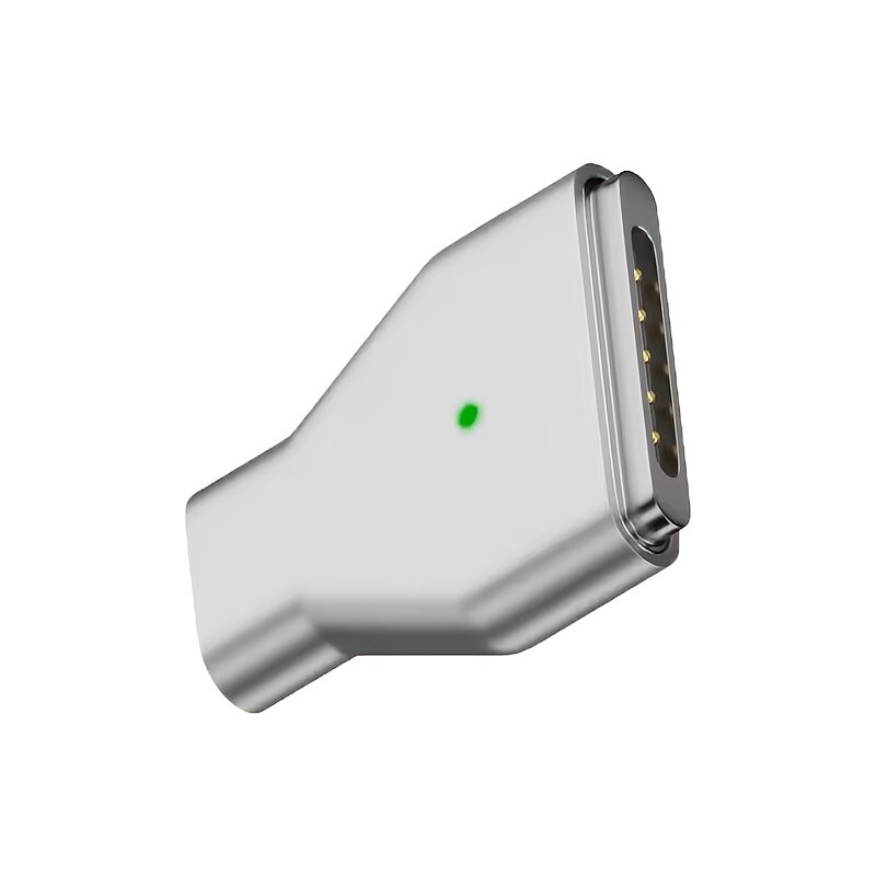 Магнитный адаптер USB-C на 3 разъема, PD быстрая зарядка, конвертер для MacBook Air/Pro, прямой