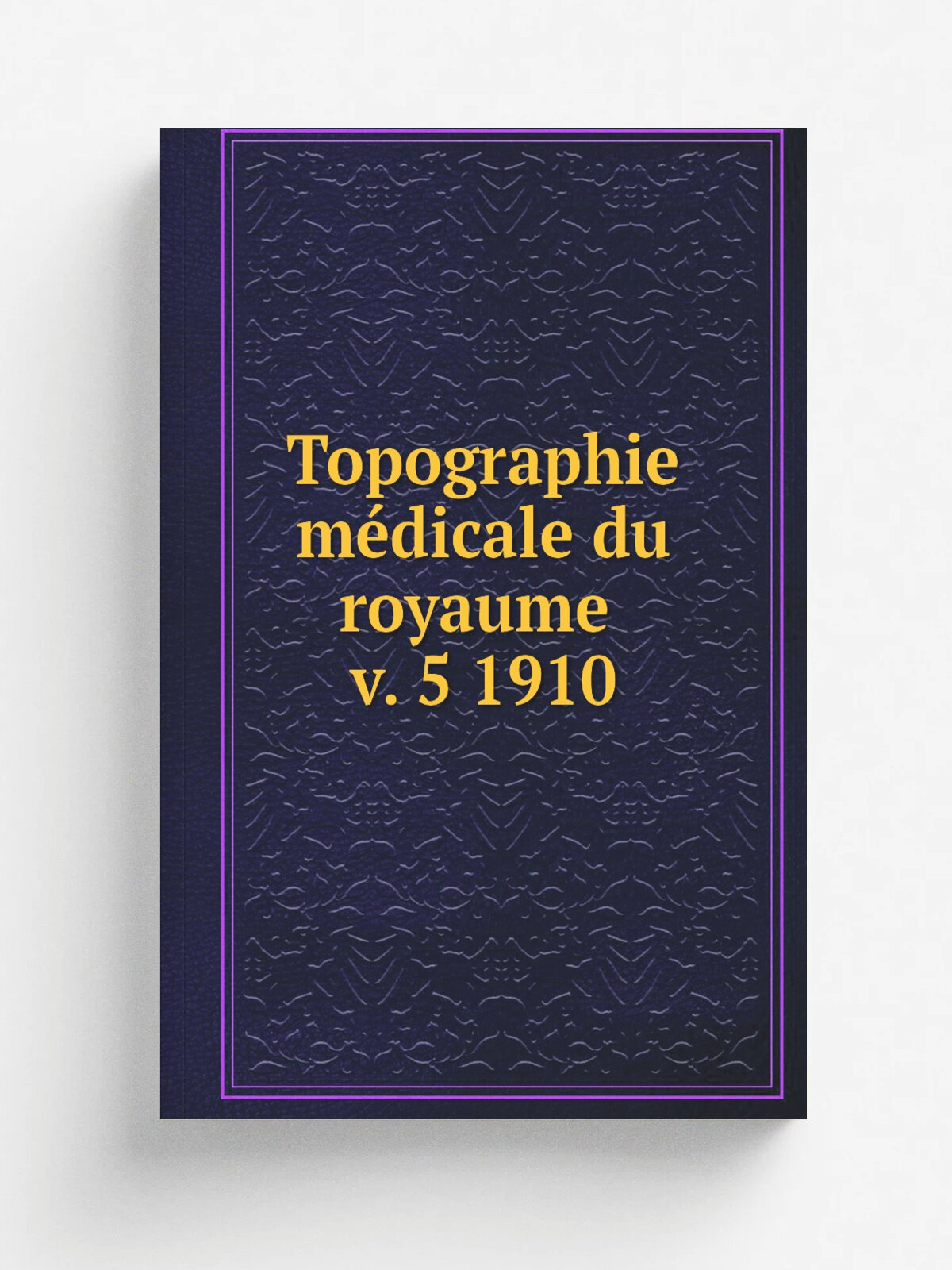 Topographie m.dicale du royaume v. 5 1910