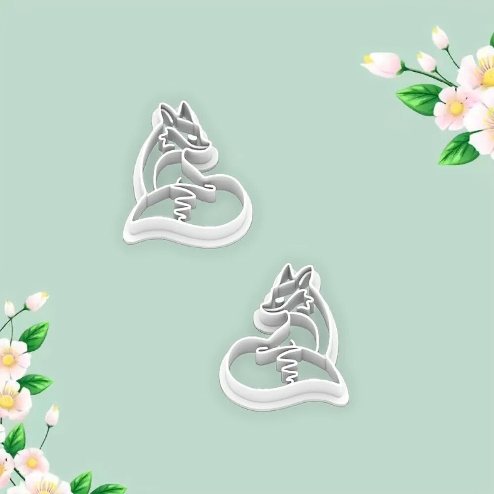 Набор форм для глины Fox Shape 2шт