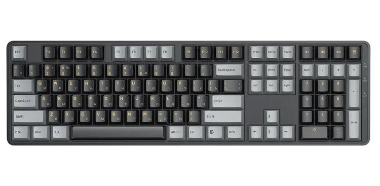 Клавиатура проводная механическая UGREEN KU103 (35214) USB Wired Mechanical Keyboard RU. кабеля: 1,6м. черный 35214_