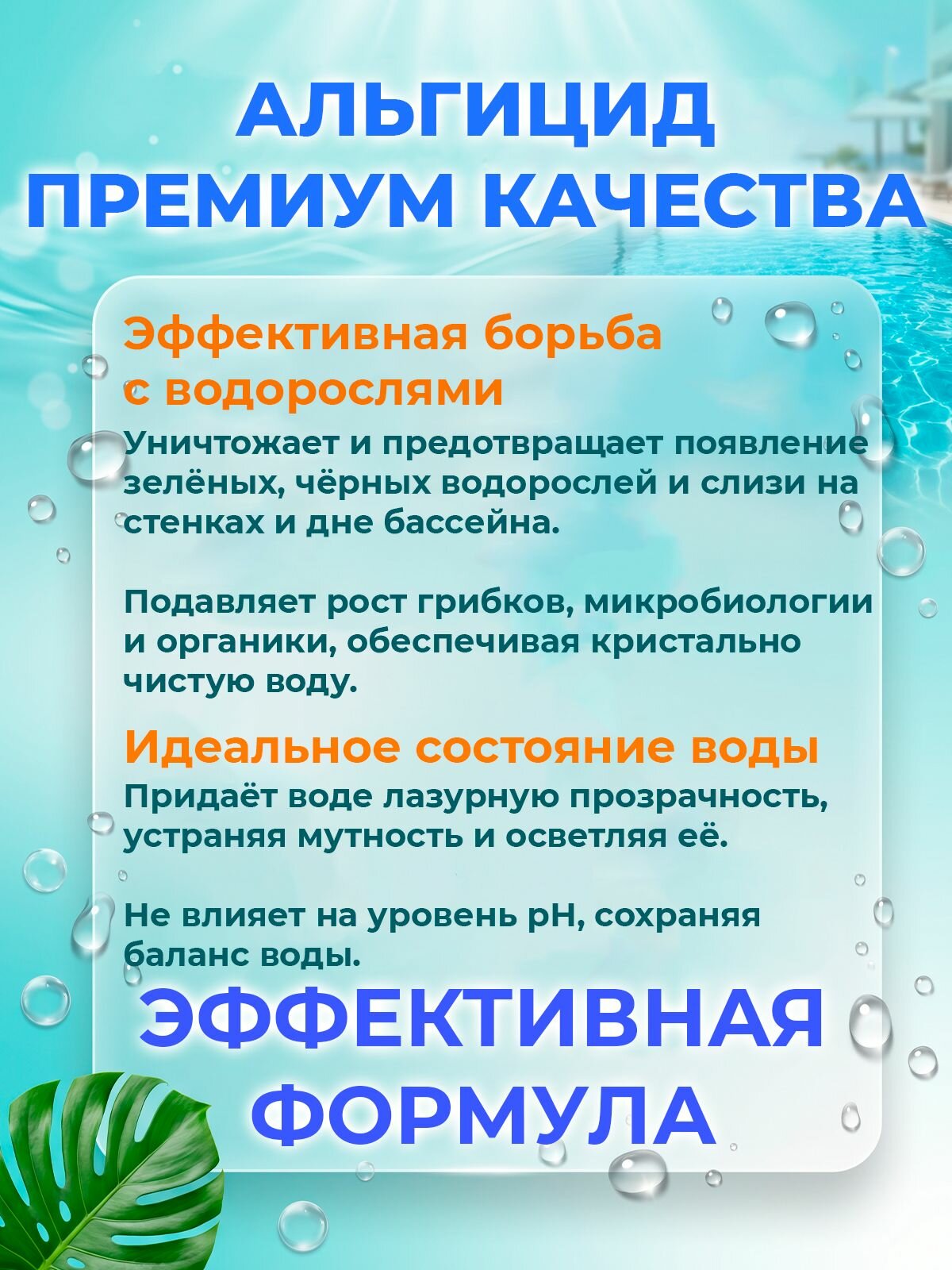 Альгицид для бассейна 5 л — фото 1