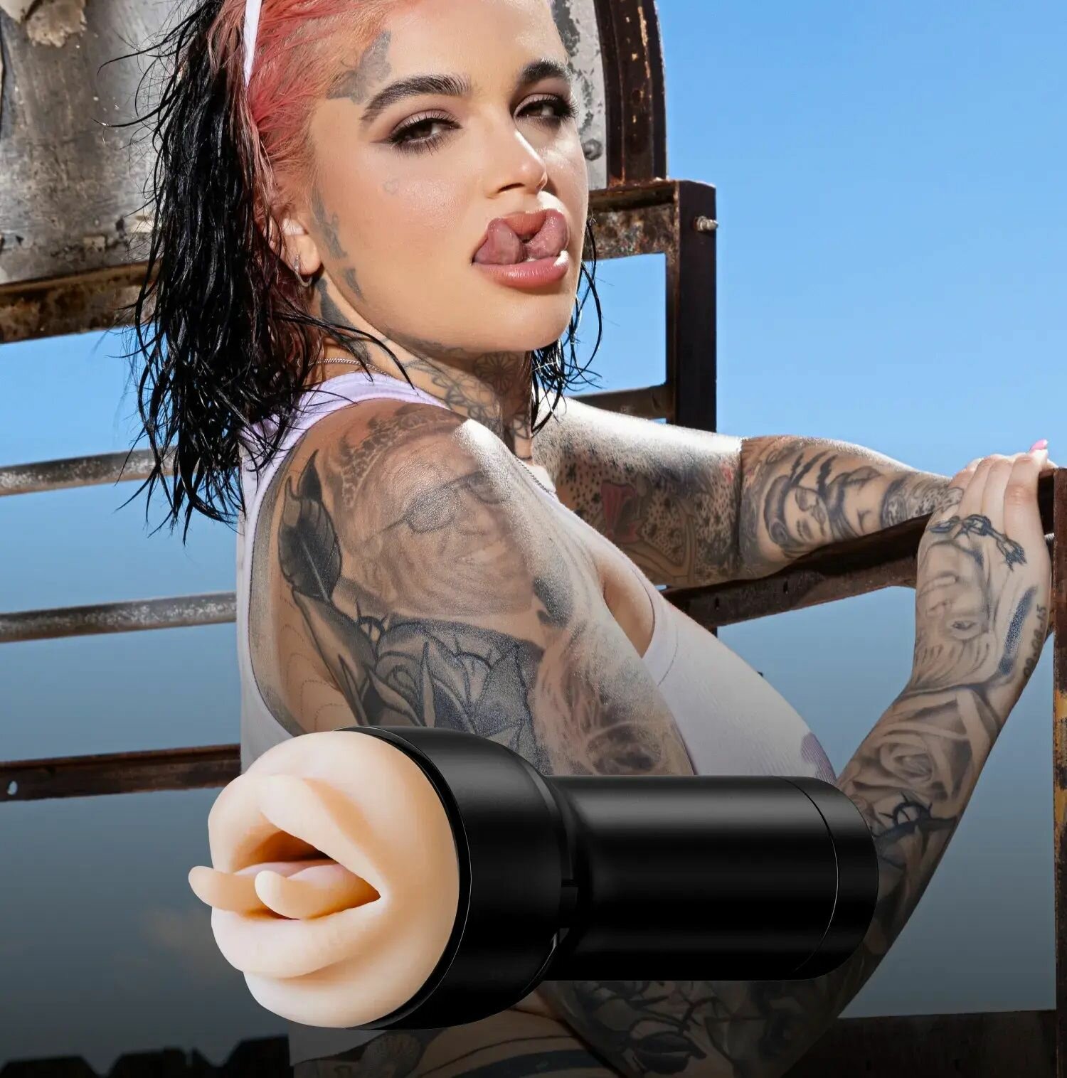 Мастурбатор Kiiroo Feel Leigh Raven Split Tongue