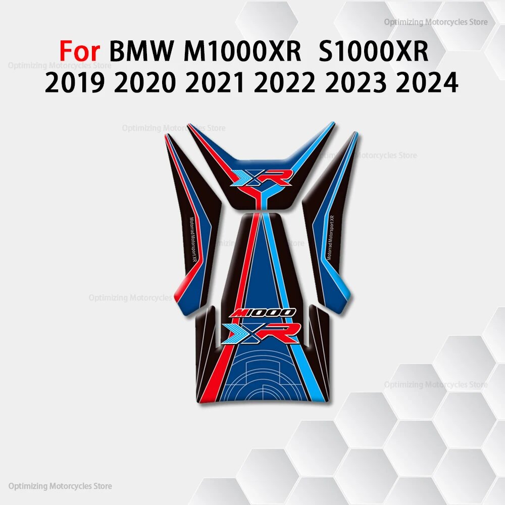 Наклейка на бак мотоцикла для BMW S1000XR M1000XR S1000 XR 2020-2024, 3D гелевая Светоотражающая наклейка