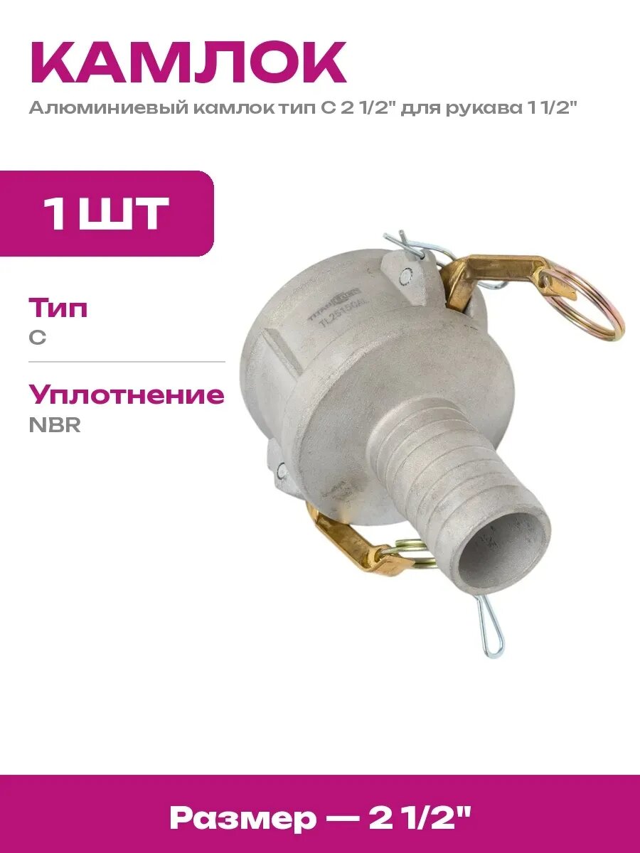 Быстроразъемное соединение 1 дюйм хвостовик 63 мм розетка