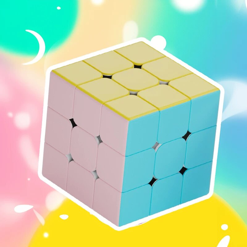 Конфетный цвет 3x3 кубик Рубика для детей - обучающая игрушка в подарок, 1 шт