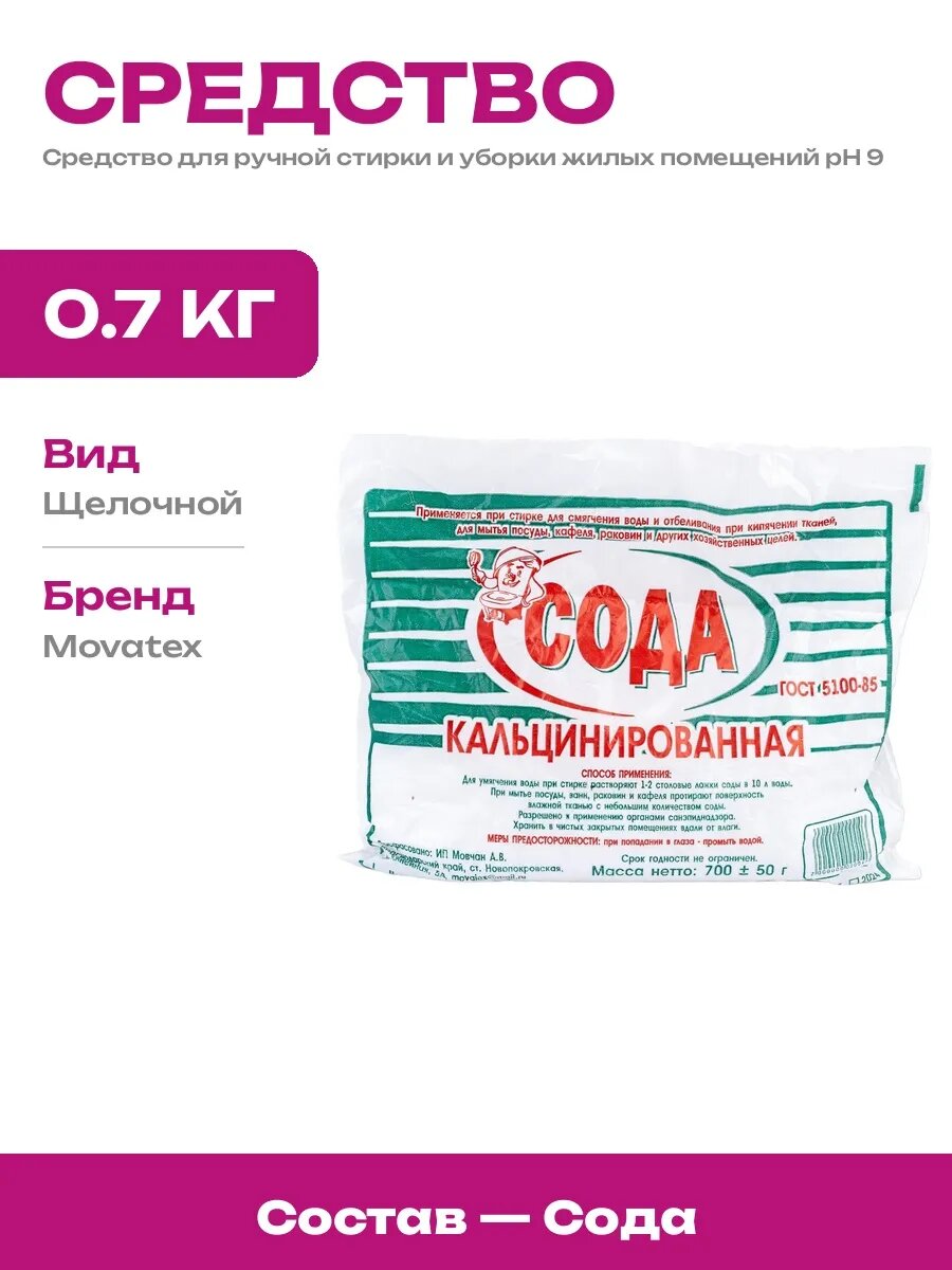 Средство для уборки после ремонта кальцинированная сода