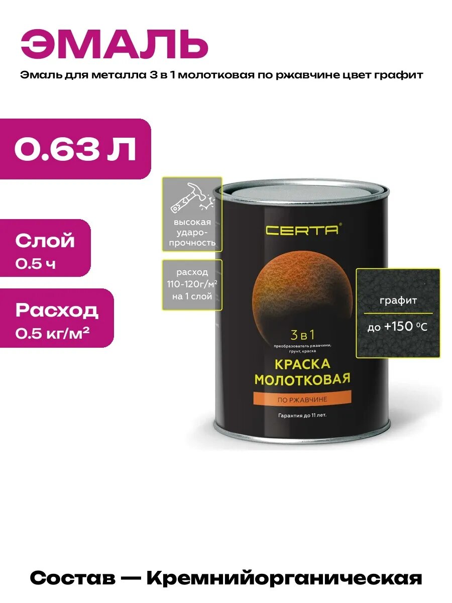 Молотковая краска для забора и ворот по ржавчине цвет серый