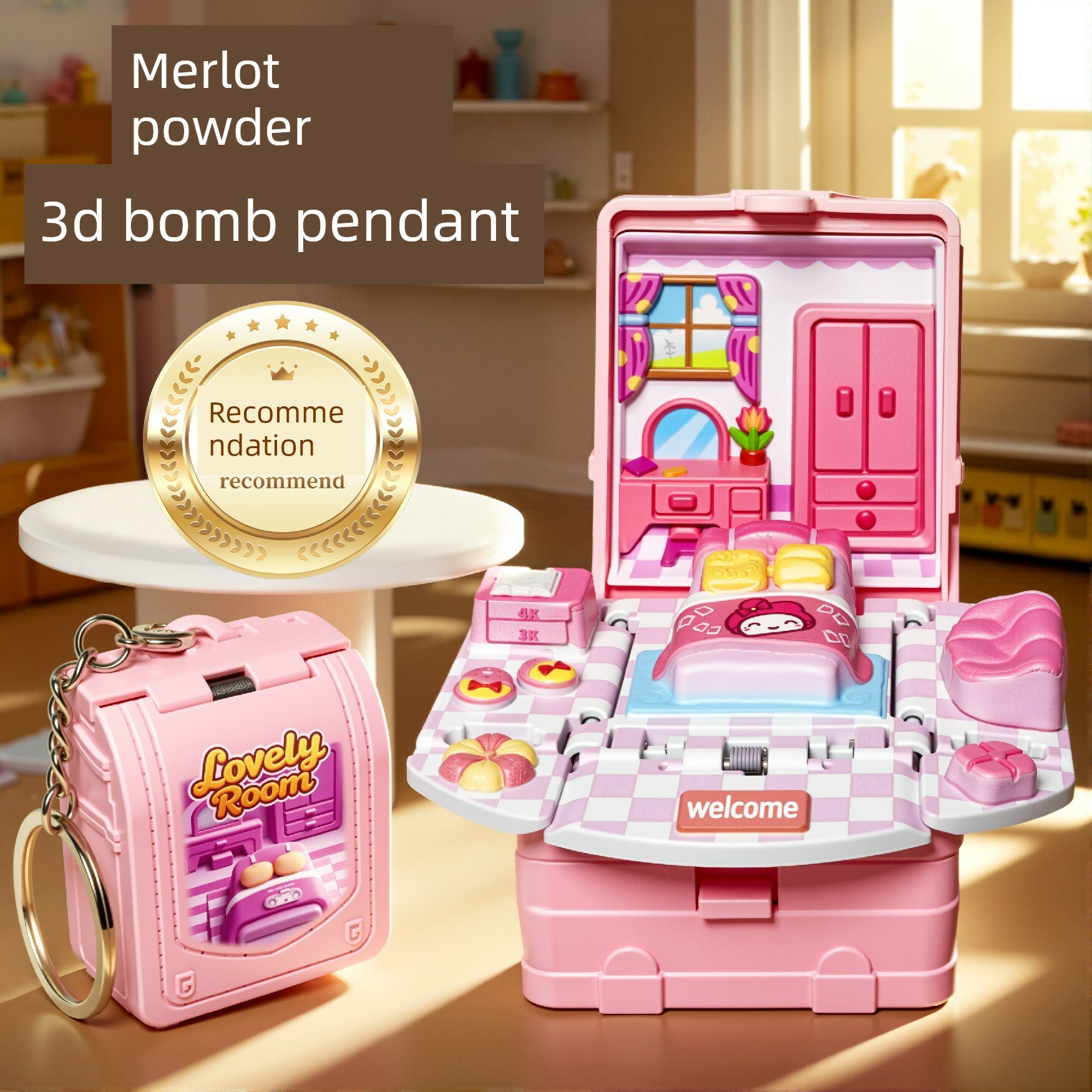 Мини-сумочка-подвеска с персонажем Мелофан для детской игры, 3D-дизайн, новинка 2025, компактный размер для домашней