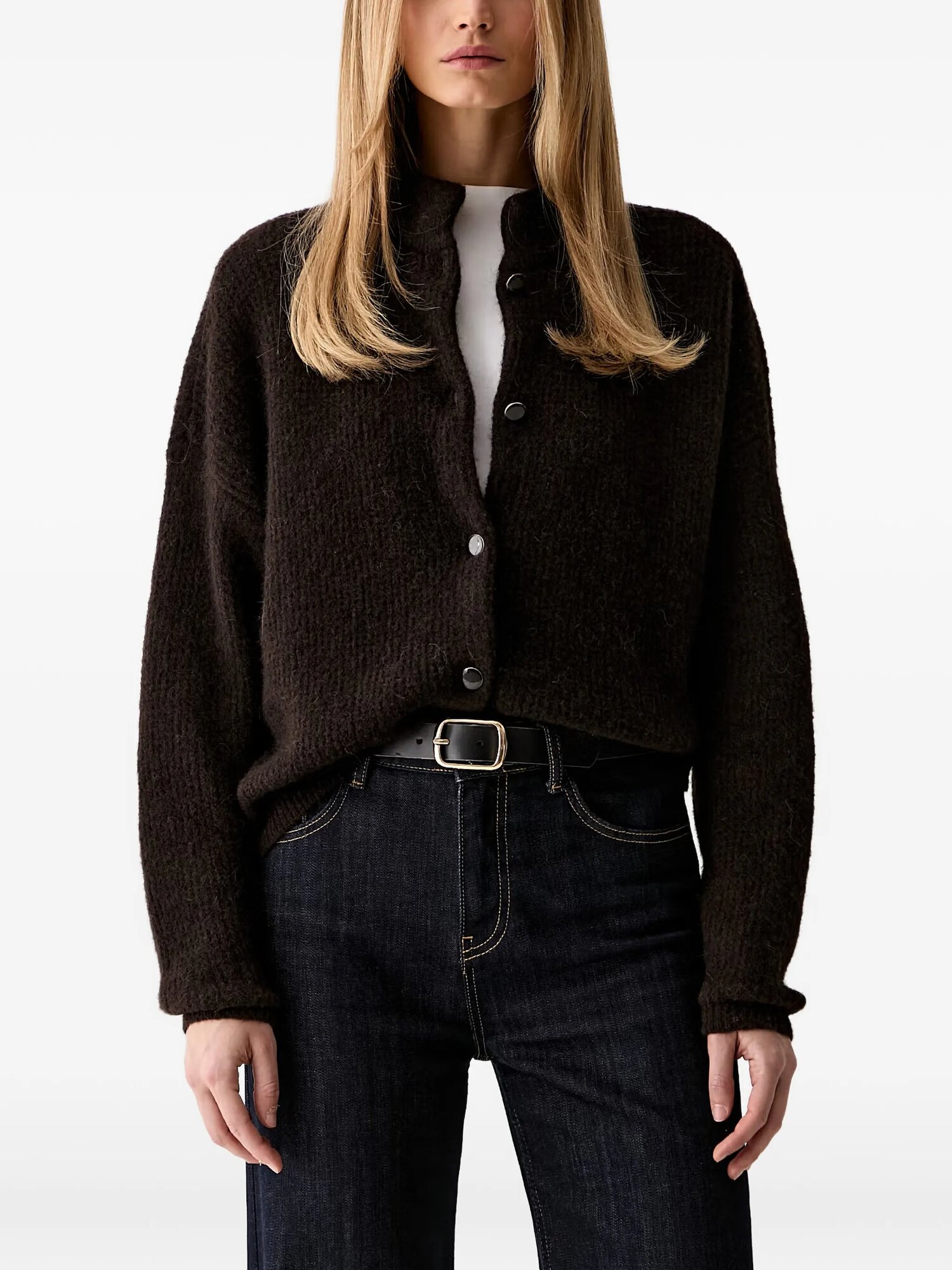 Кардиган AlphaGZ ribbed-knit cardigan