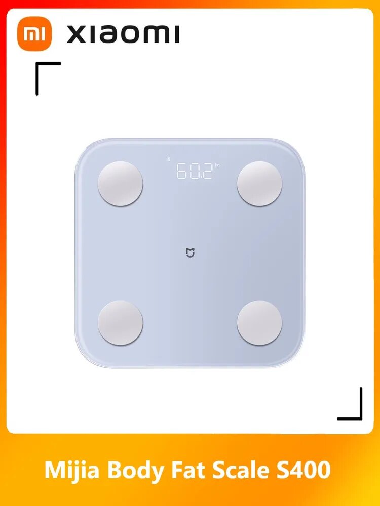 Xiaomi Напольные весы Mijia Body Fat Scale S400, нагрузка 150 кг, точность 100 г