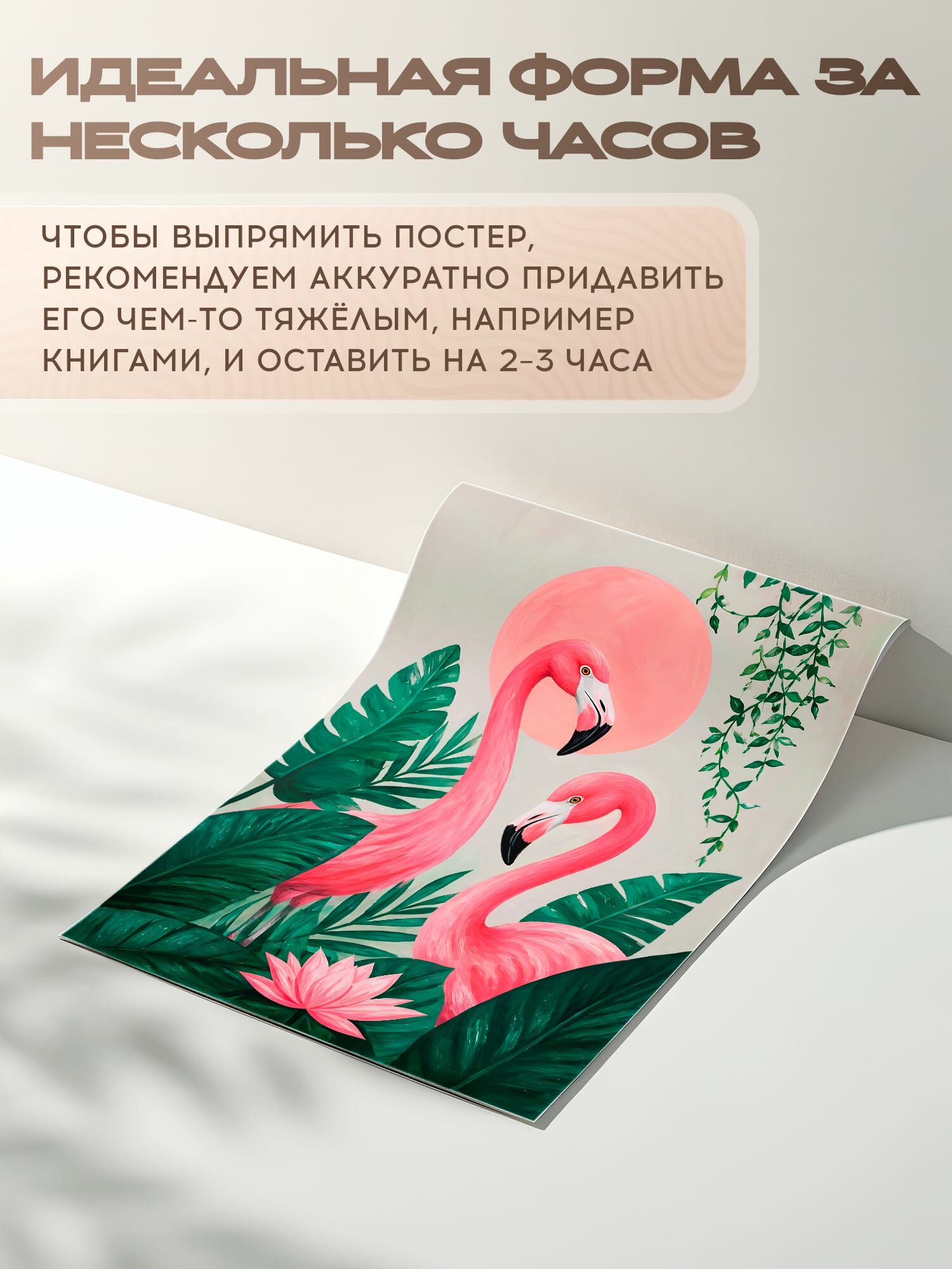 Постер на стену фламинго — фото 1