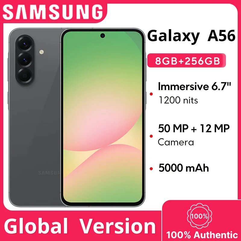 Смартфон Samsung Galaxy A56, 8/256ГБ, global