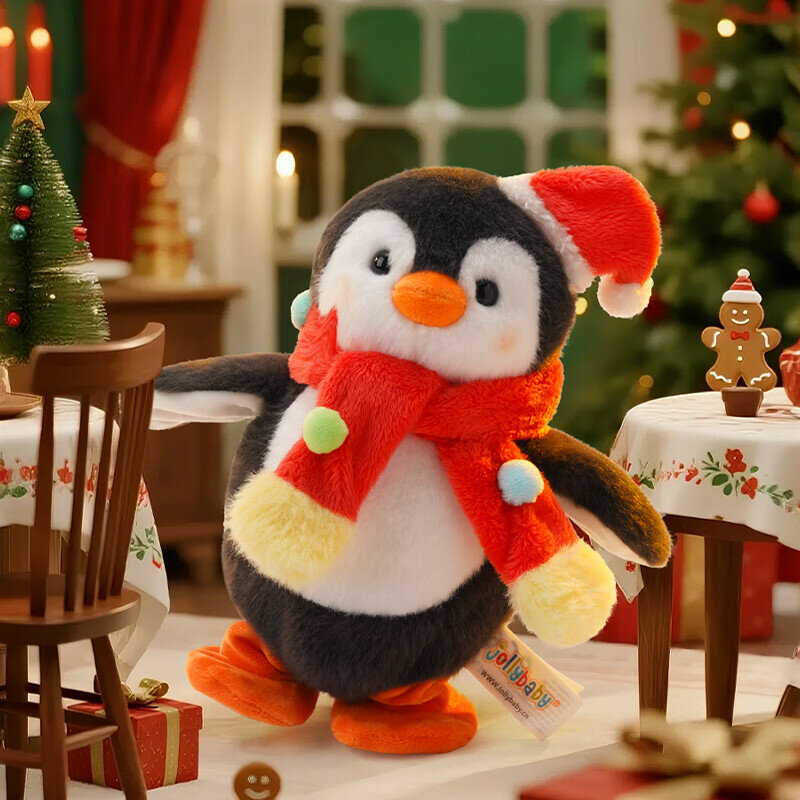 Jollybaby детский плюшевый пингвин 3-6 лет черный 21-30 см наполнитель из полиэстера игрушка-компаньон Цвет：Черный