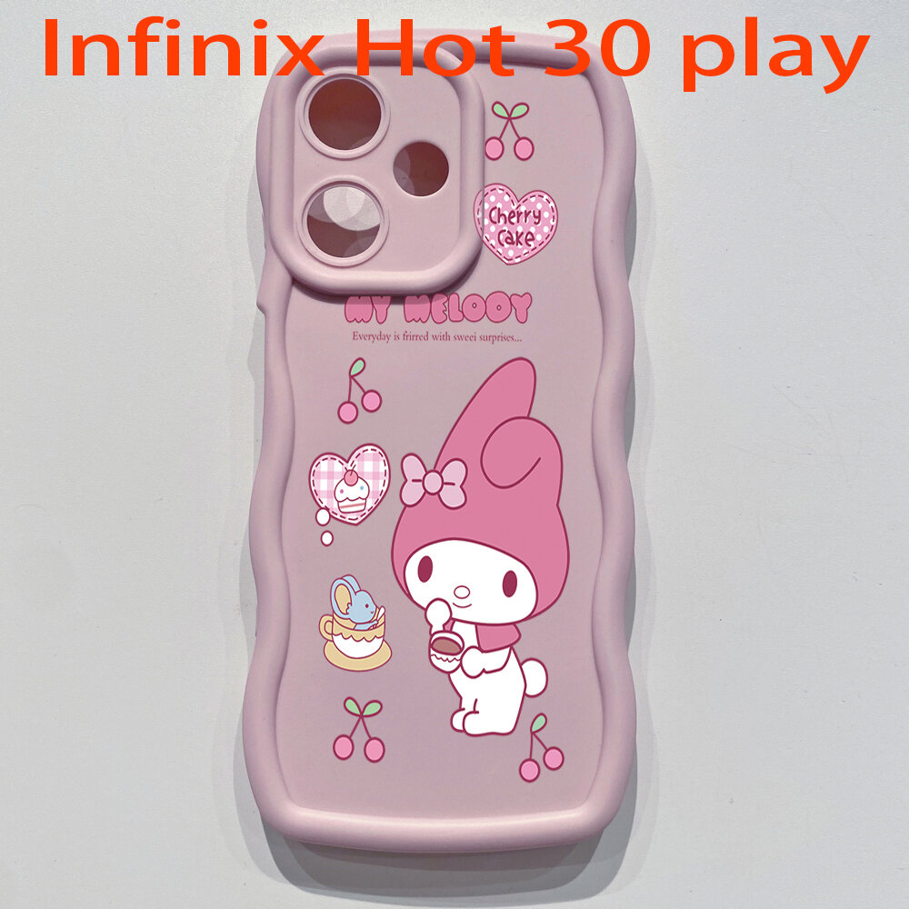 Чехол для телефона Infinix Hot 30 Play X6835B/X6835 6.82 inches Wave с мягкой волновой обложкой с принтом Куроми