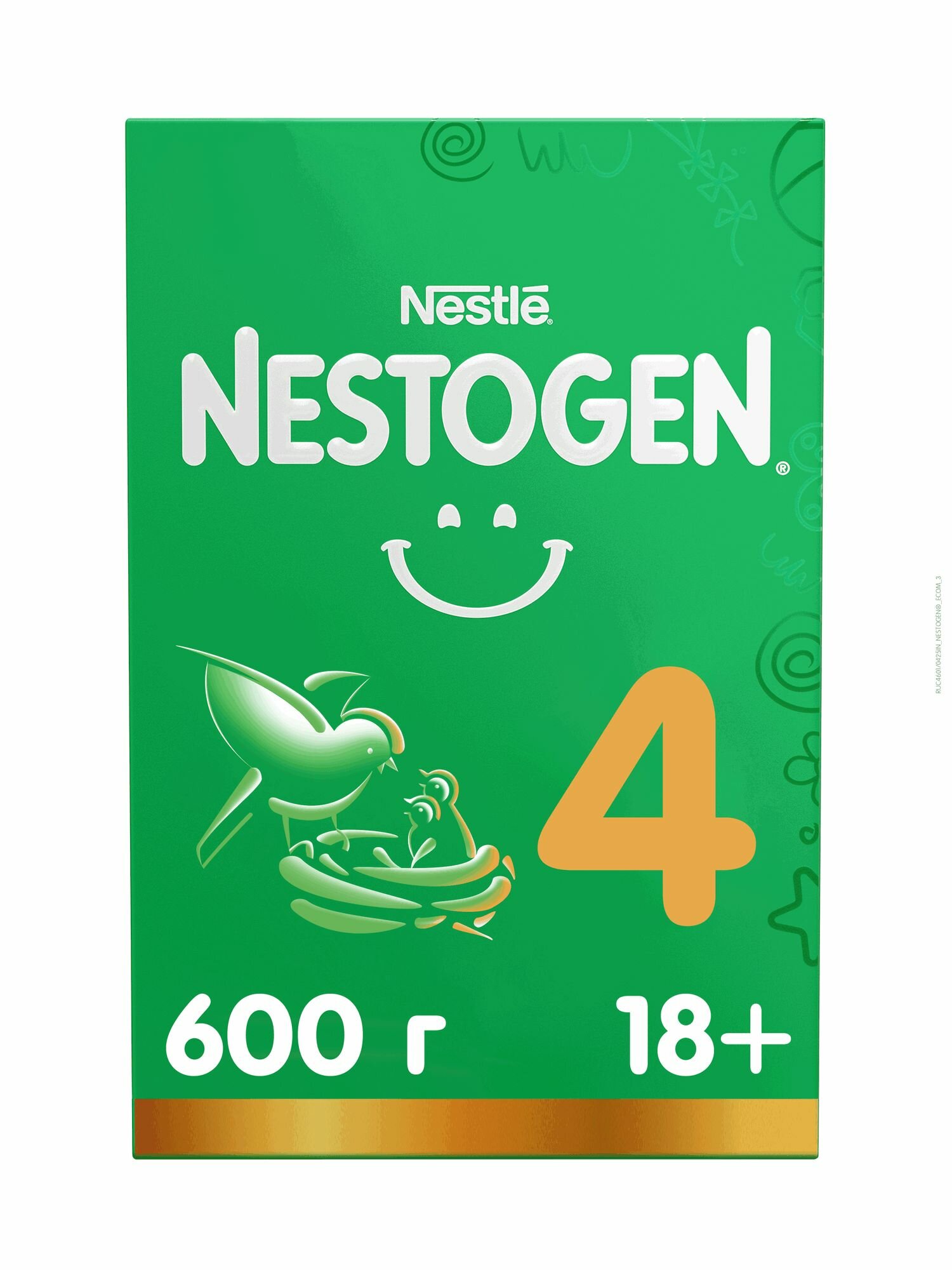 Молочко детское Nestogen 4, с 18 месяцев, 600 г молочная смесь детское питание