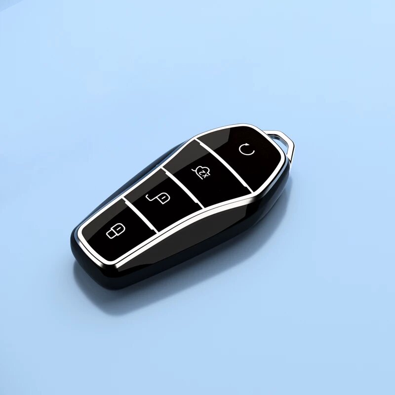 Одиночный чехол для ключа в классическом черном для BYD Seal 05 DM-i, полная защитная оболочка