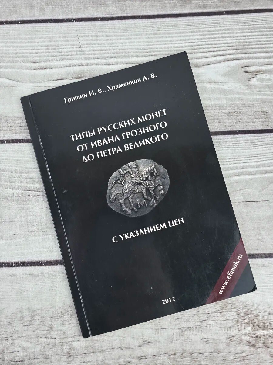 Типы русских монет от Ивана Грозного до Петра Великого. 2012